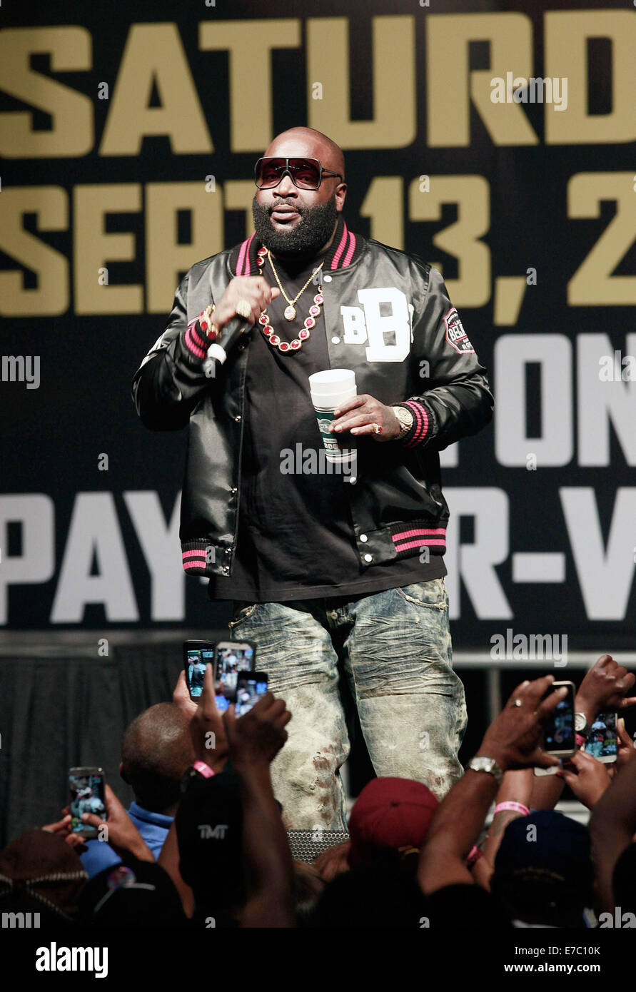 Las Vegas, Nevada, USA. 12th Sep, 2014. Rapper Rick Ross performs on ...