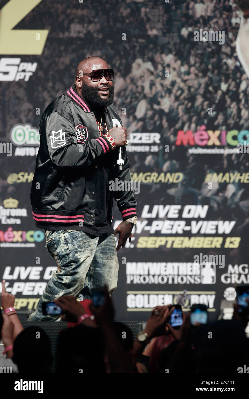 Las Vegas, Nevada, USA. 12th Sep, 2014. Rapper Rick Ross performs on ...