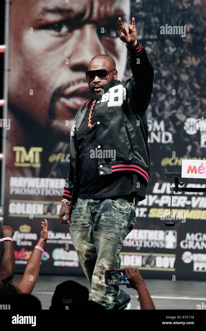 Las Vegas, Nevada, USA. 12th Sep, 2014. Rapper Rick Ross performs on ...