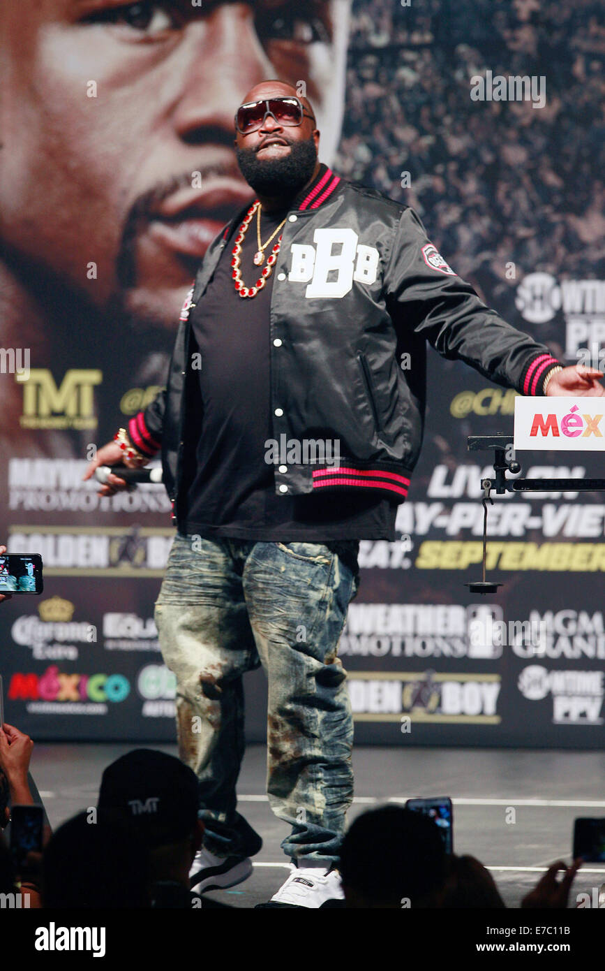 Las Vegas, Nevada, USA. 12th Sep, 2014. Rapper Rick Ross performs on ...