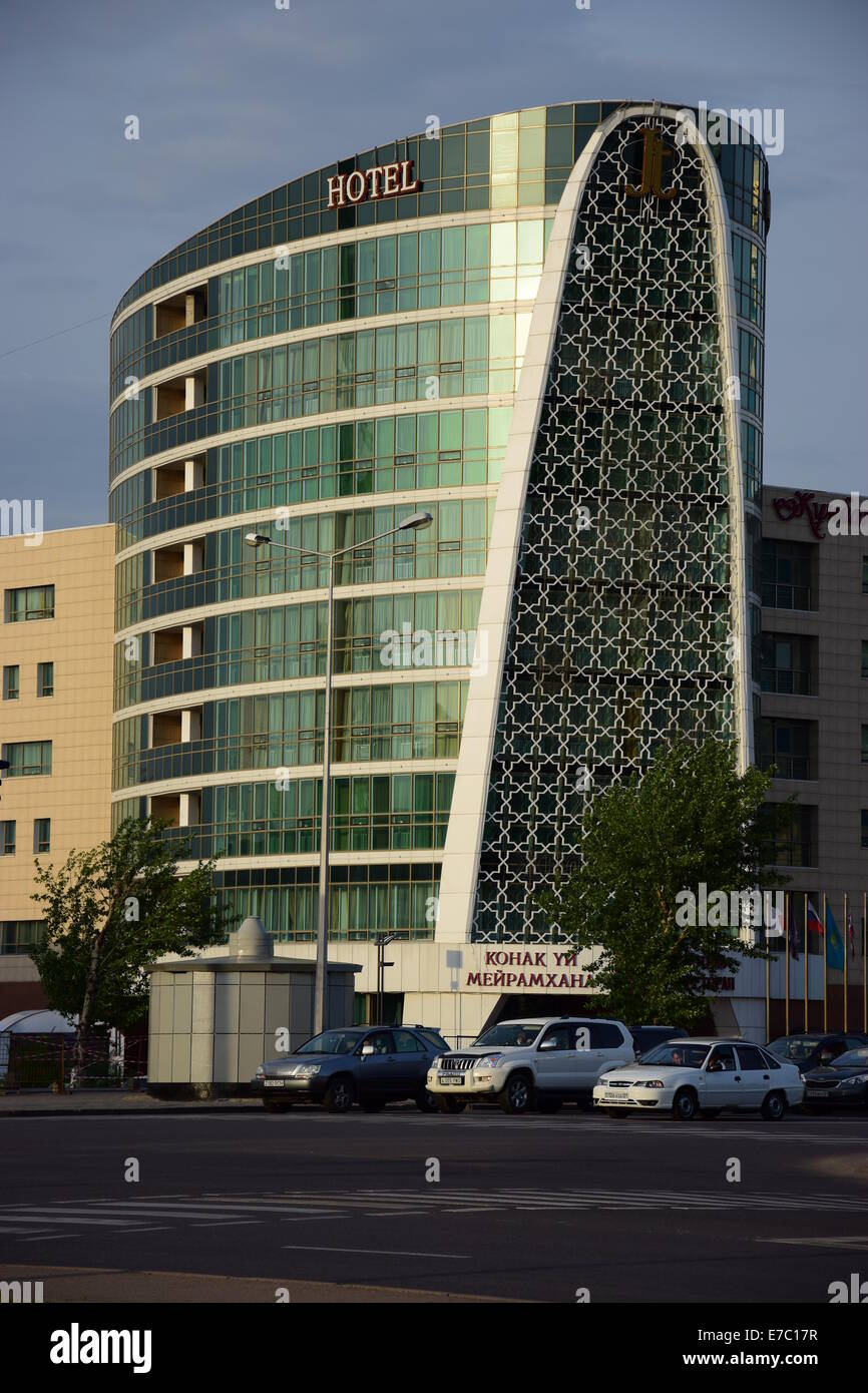 A hotel of original design in Astana, Kazakhstan Stock Photo - Alamy