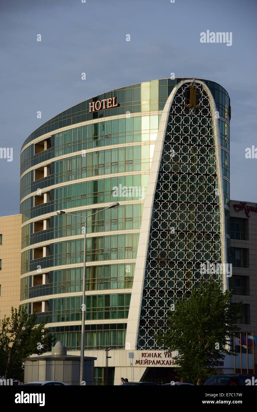 A hotel of original design in Astana, Kazakhstan Stock Photo - Alamy