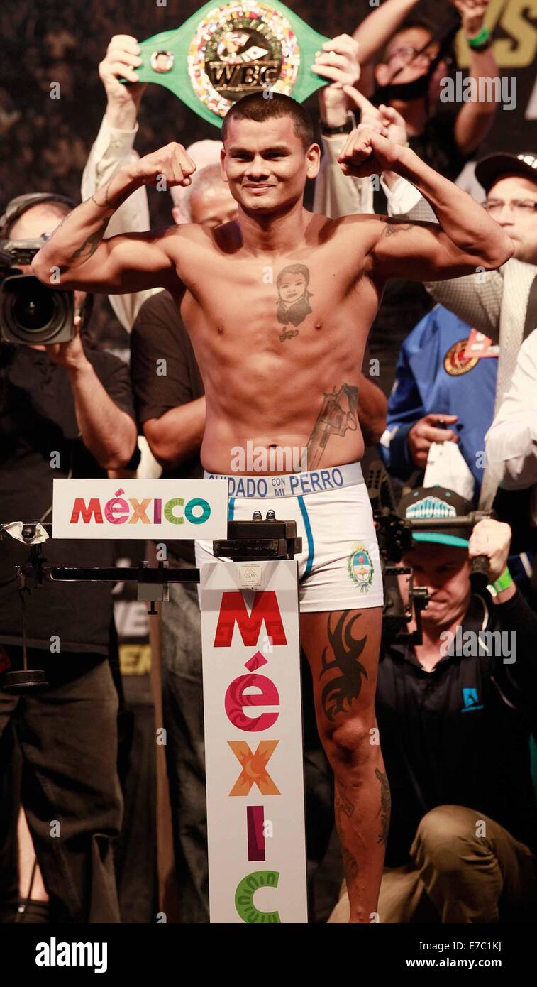 Las Vegas, Nevada, USA. 12th Sep, 2014. Boxer Marcos Maidana attends ...