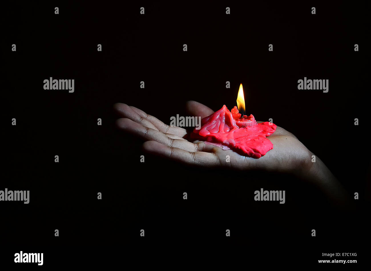 Finding the way in the dark Stock Photo - Alamy