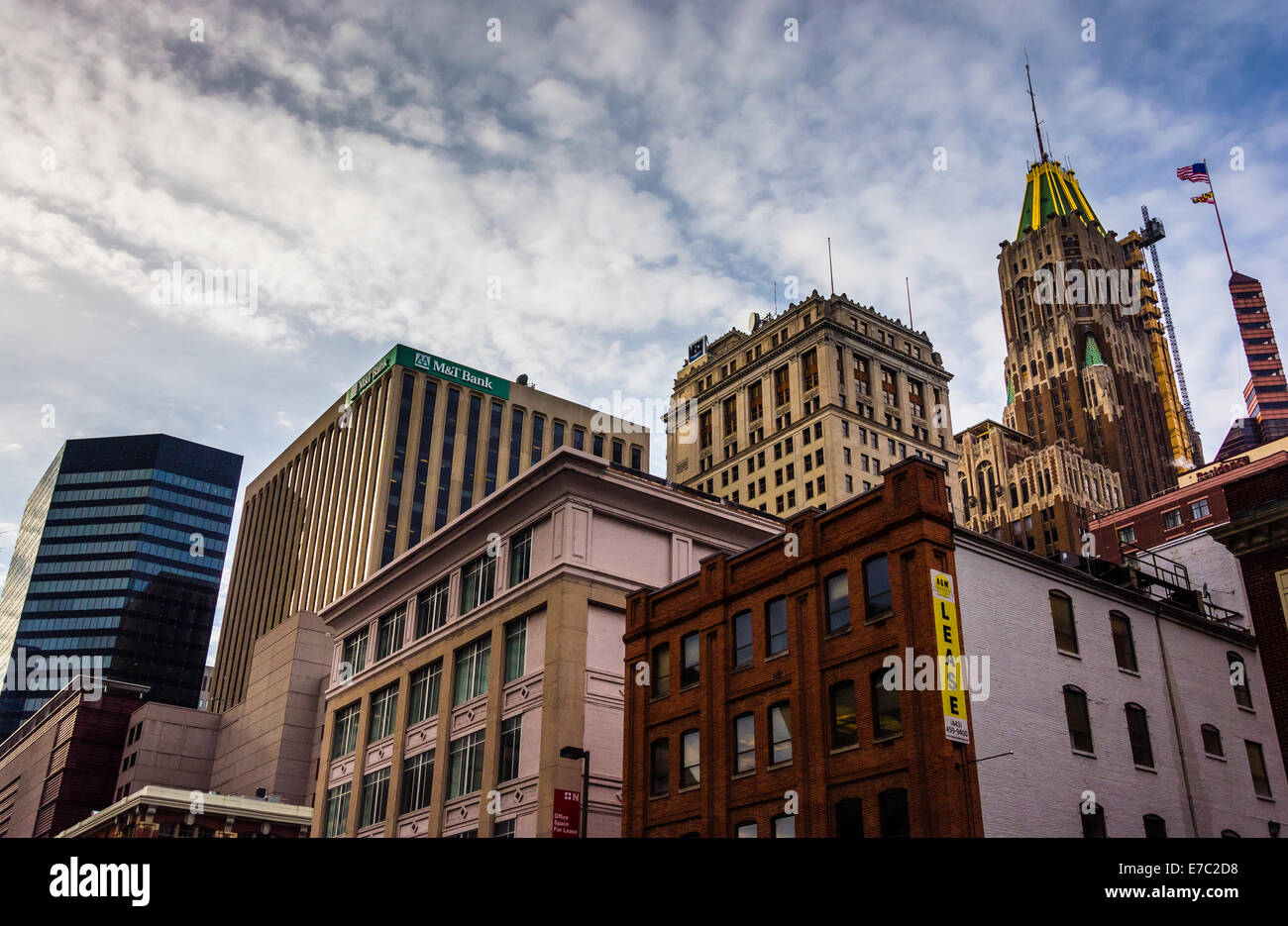 Cluster of highrises in downtown Baltimore, Maryland Stock Photo - Alamy