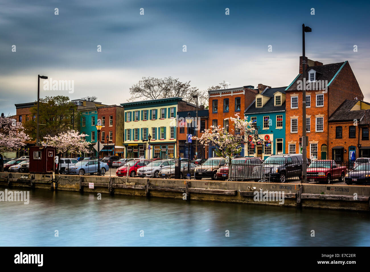 Colorful shops and buildings in Fells Point, Baltimore, Maryland Stock ...