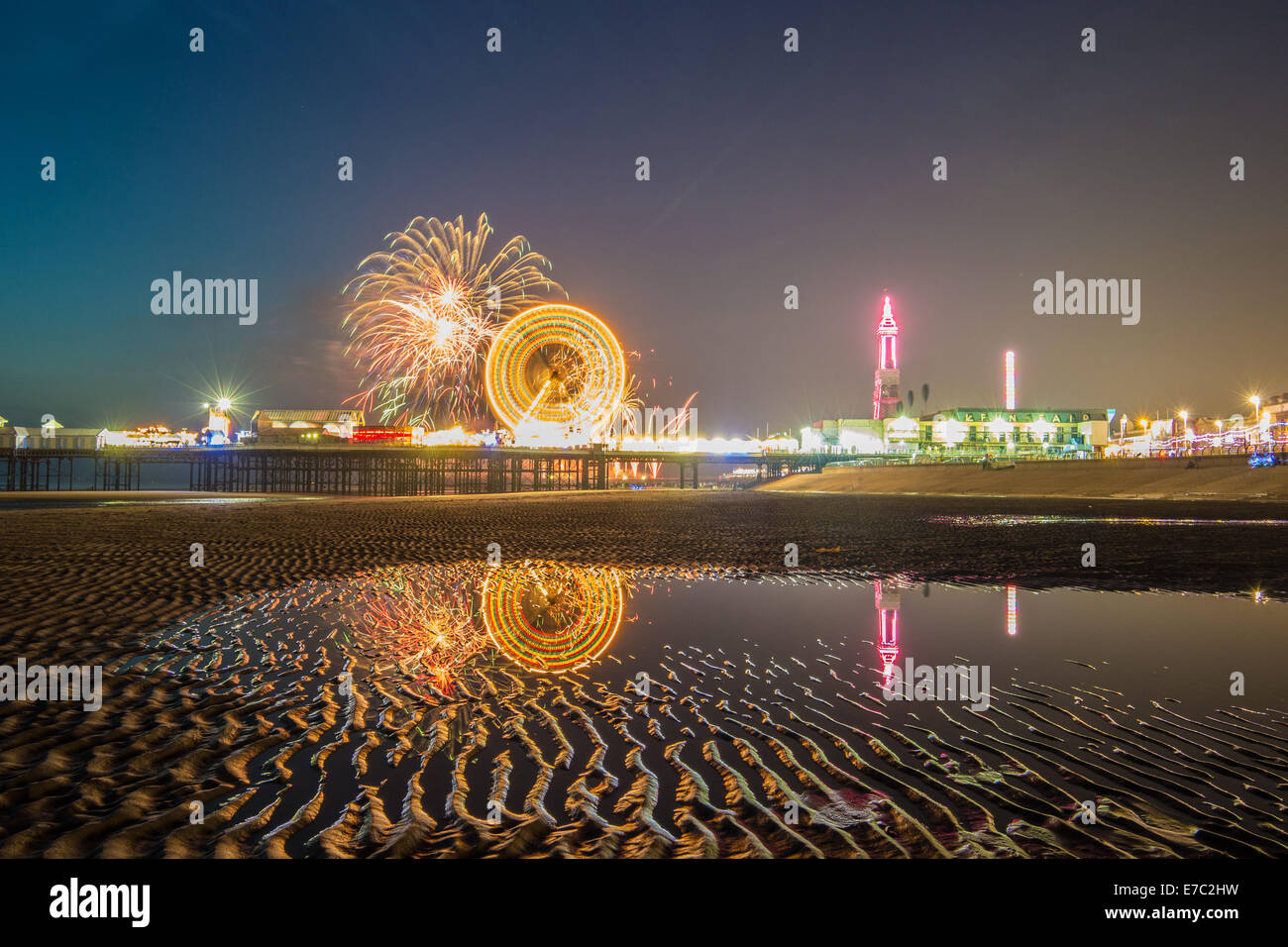 Blackpool firework world championships Stock Photo - Alamy