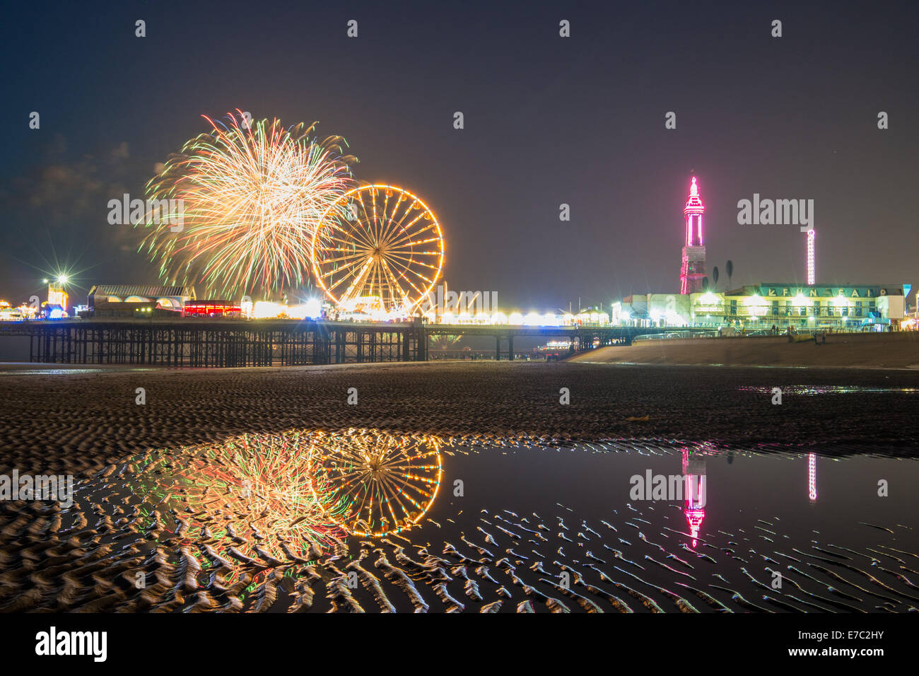 Blackpool firework world championships Stock Photo - Alamy