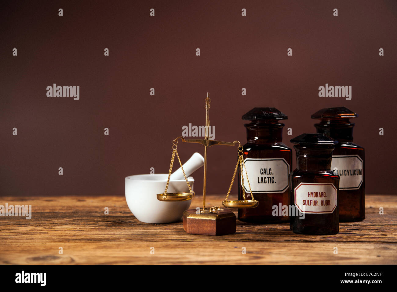 The ancient natural medicine, herbs and medicines Stock Photo - Alamy