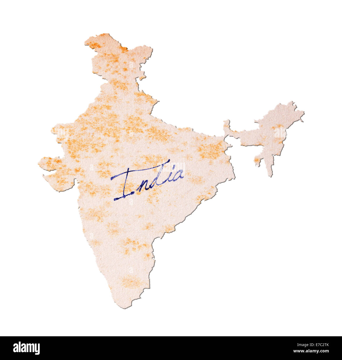 Map of india isolated hi-res stock photography and images - Alamy