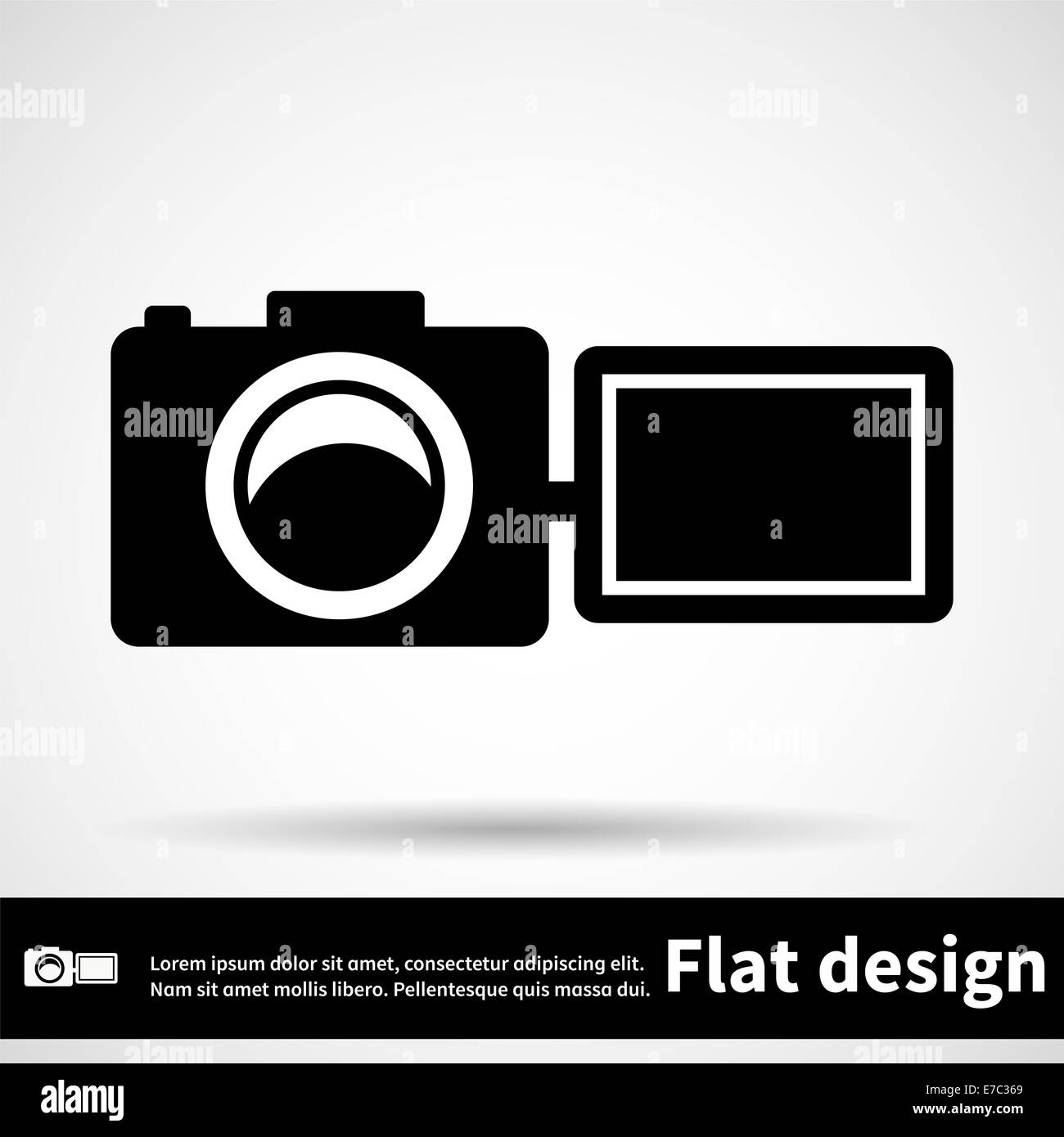 Icon flat design Stock Photo - Alamy