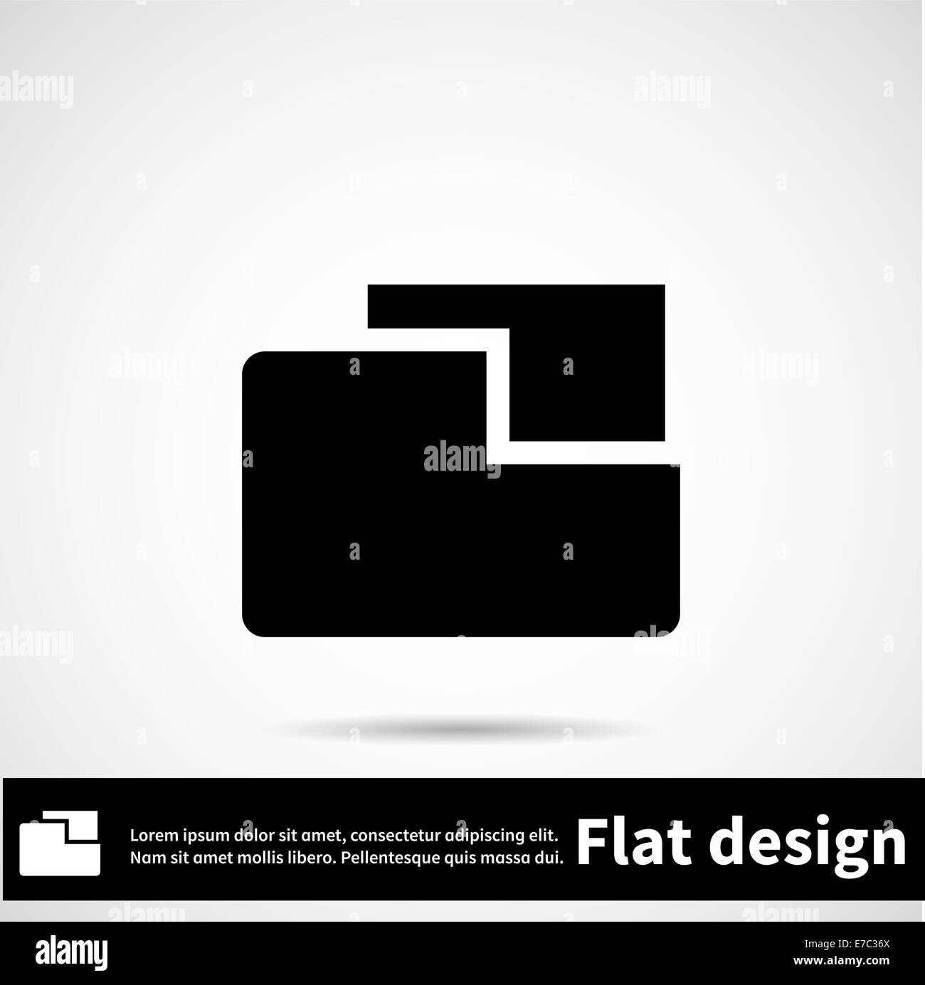 Icon flat design Stock Photo - Alamy