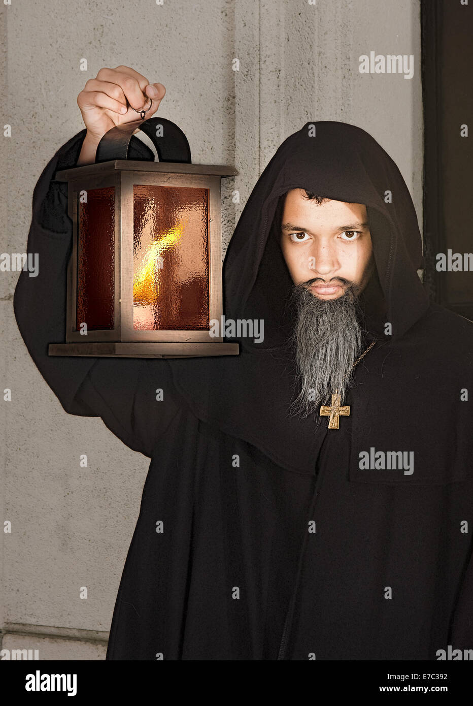 Scary priest hi-res stock photography and images - Alamy