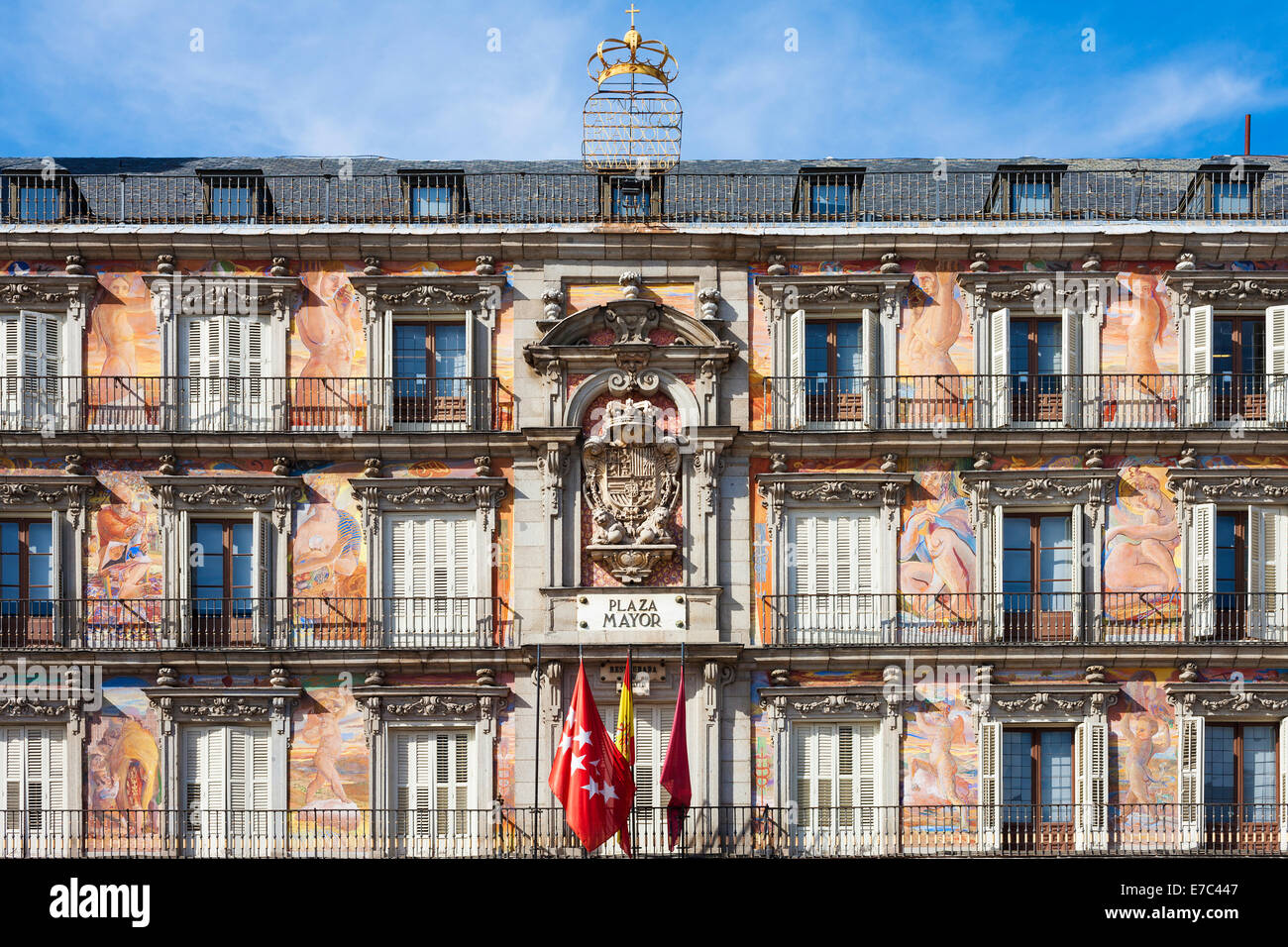 Beautiful madrid style building hi-res stock photography and images - Alamy