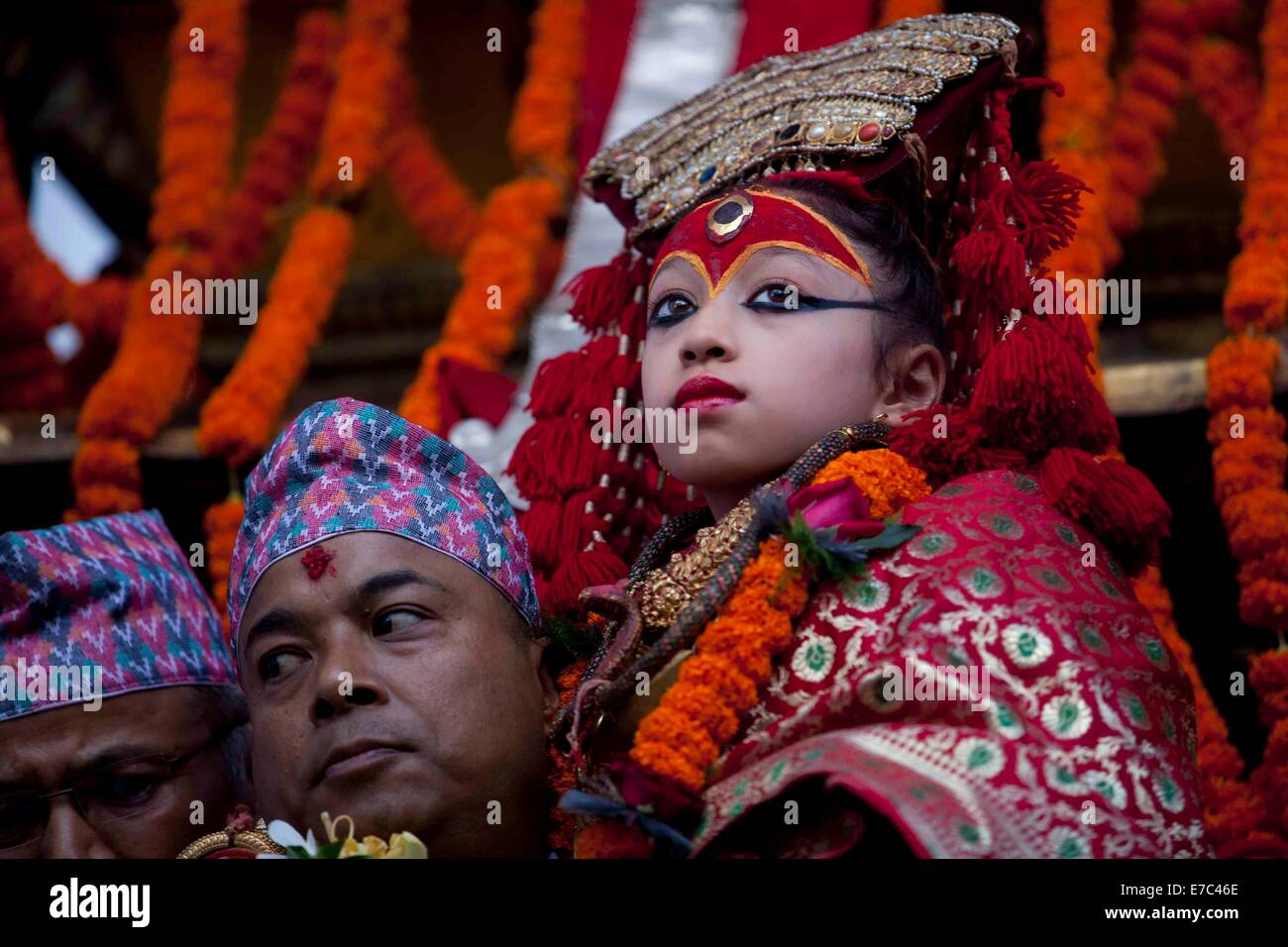 Living goddess kumari chariot hi-res stock photography and images - Alamy