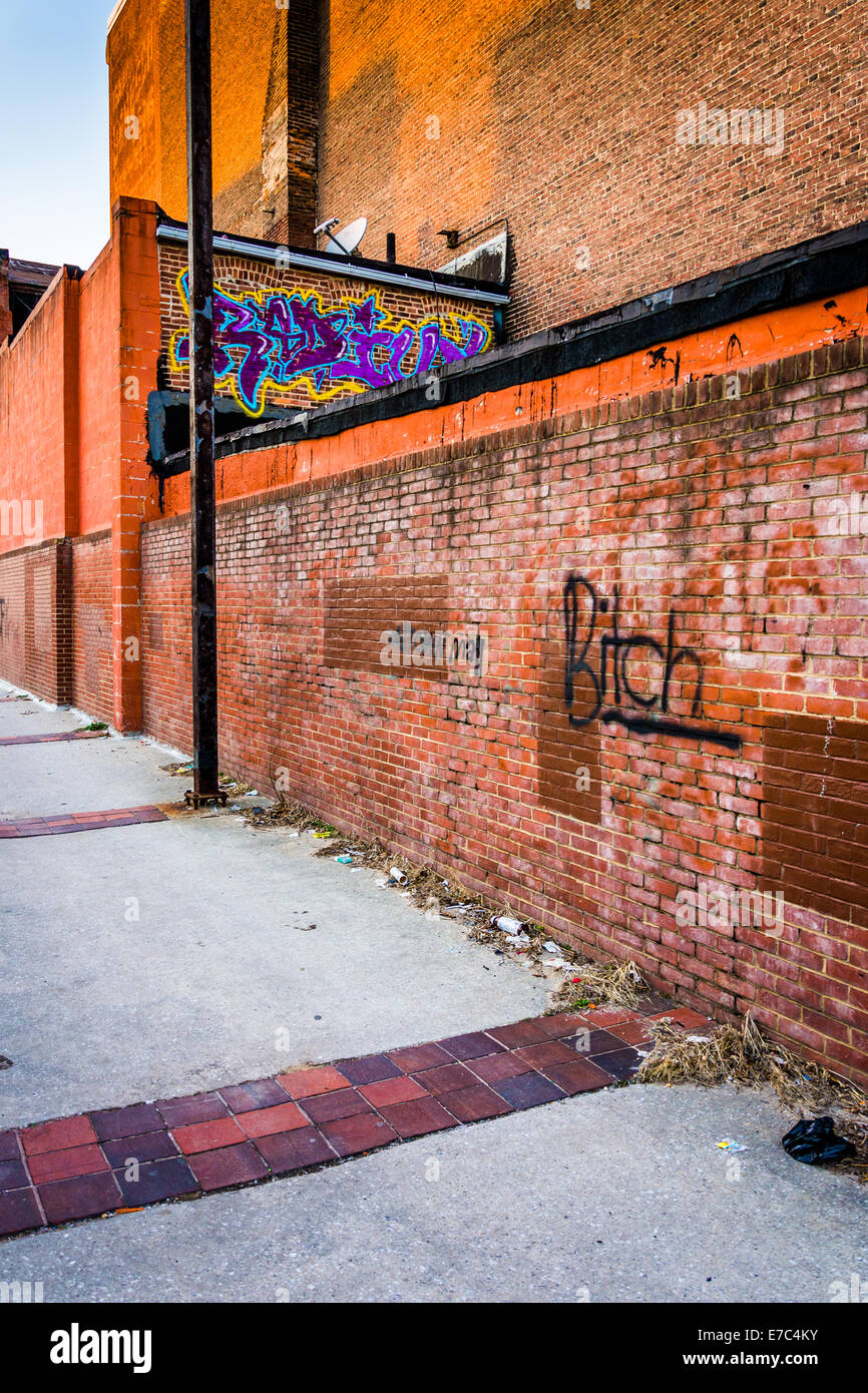 Graffiti at Old Town Mall, Baltimore, Maryland Stock Photo - Alamy