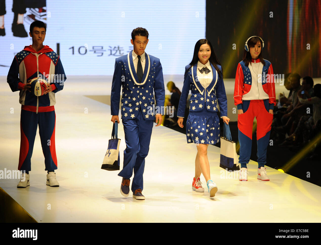 Nanjing, China's Jiangsu Province. 13th Sep, 2014. Models demonstrate ...