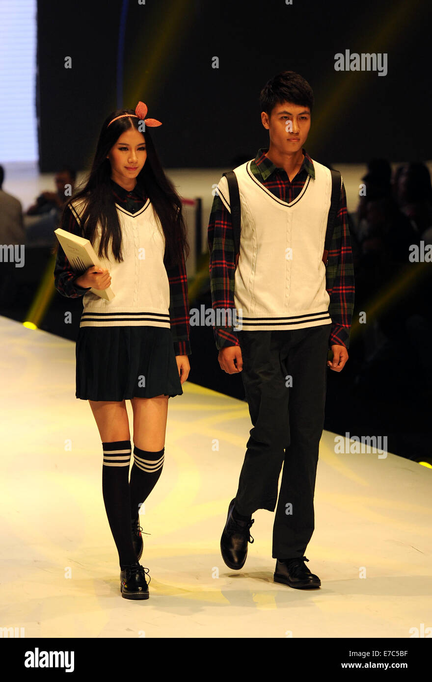 Nanjing, China's Jiangsu Province. 13th Sep, 2014. Models demonstrate ...