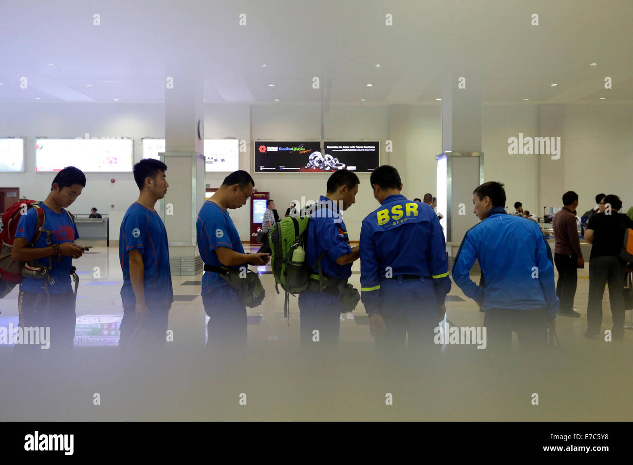 Yangon, Myanmar. 13th Sep, 2014. The Blue Sky Rescue Team, one of the ...