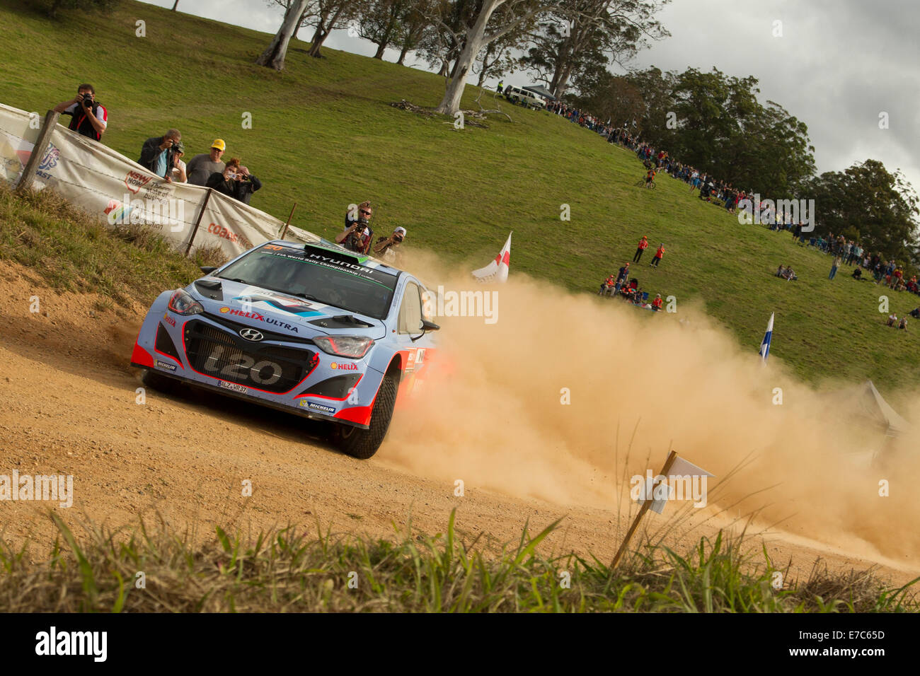 Coffs Harbour, Australia, Saturday, 13 September, 2014. Haydon Paddon ...