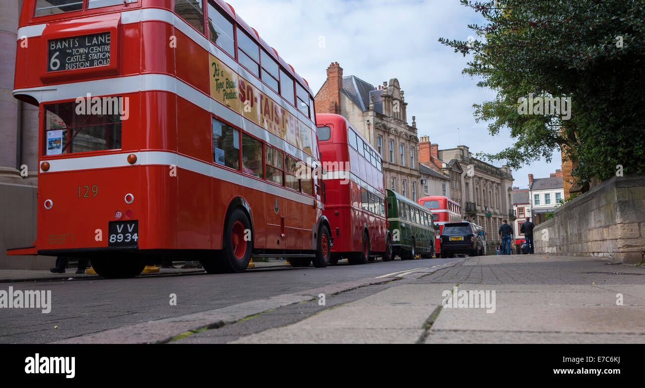 Northampton, UK. 13th Sep, 2014. Classic Heritage Buses linking ...