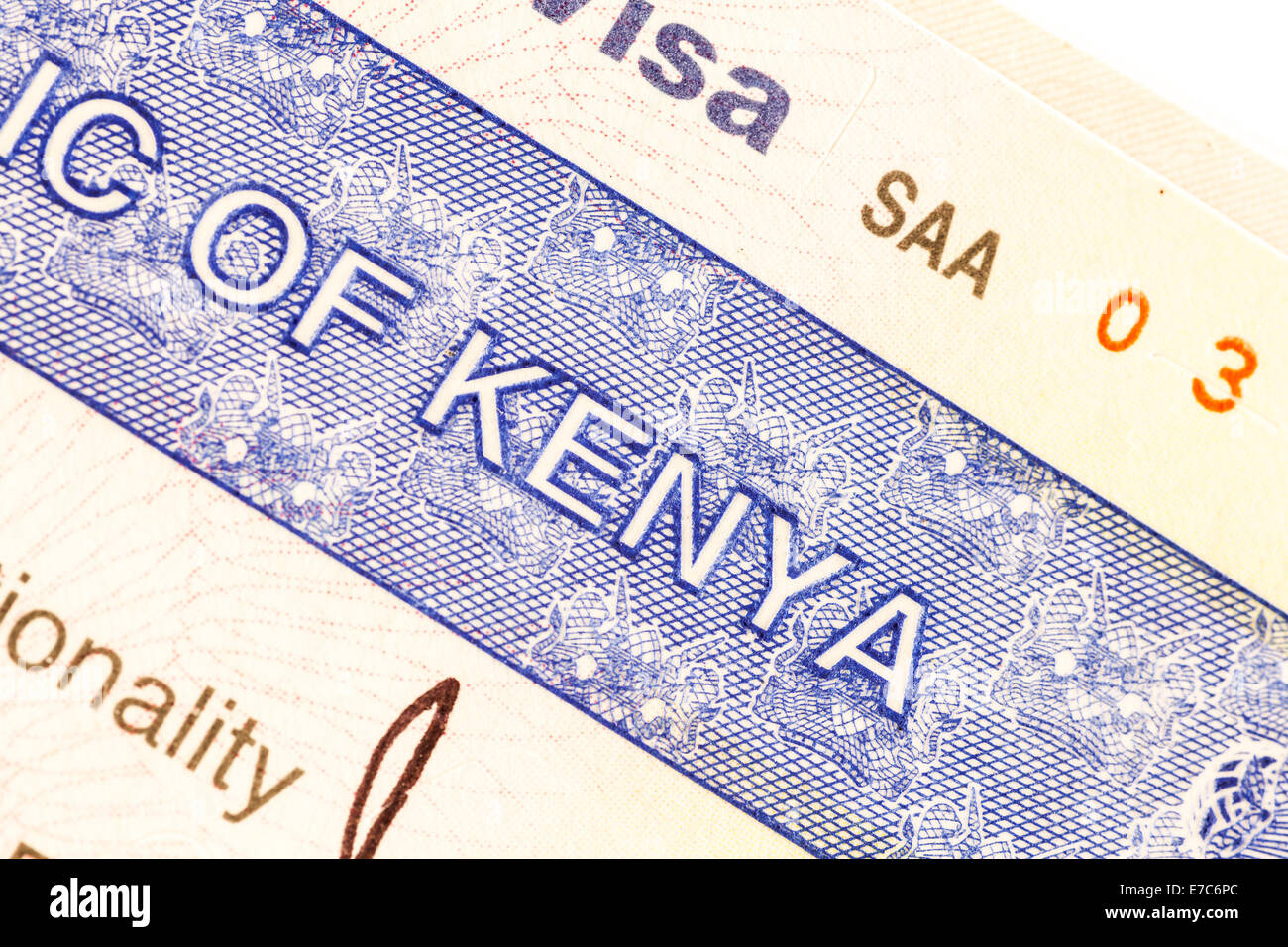 Passport stamp africa hi-res stock photography and images - Alamy