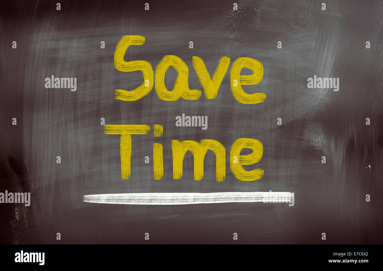 Save Time Concept Stock Photo - Alamy