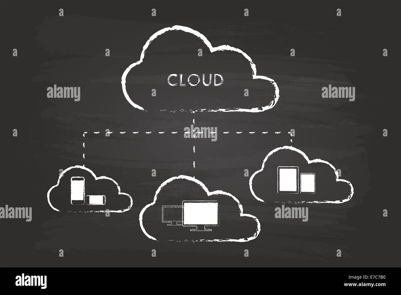 Cloud computing diagram ipad hi-res stock photography and images - Alamy