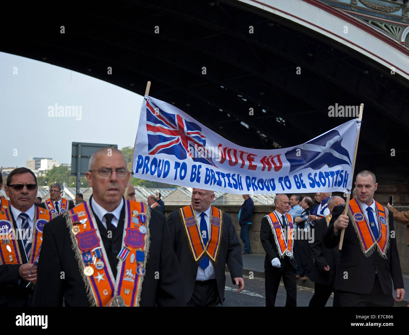Edinburgh, Scotland, 13th Sept. 2014. Grand Orange Lodge of Scotland ...