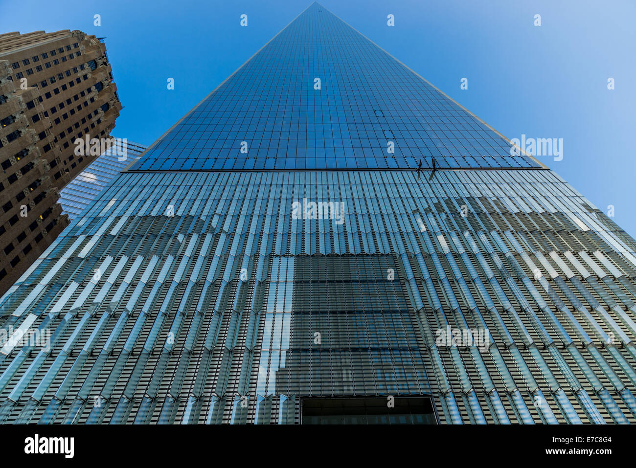 A view of the new One World Trace Center in New York City Stock Photo ...