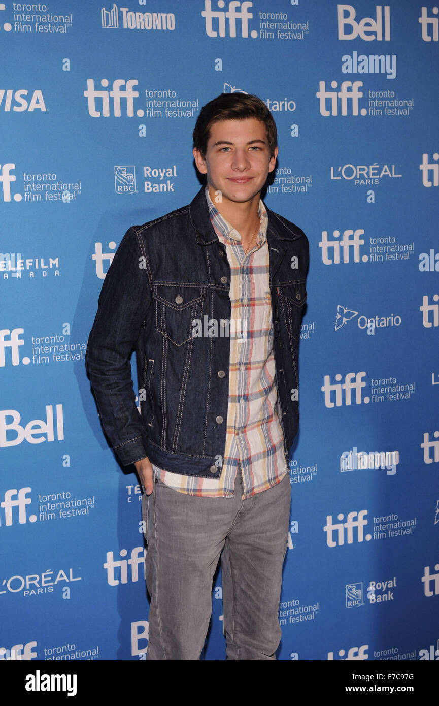 Toronto, Ontario, Canada. 12th Sep, 2014. Actor TYE SHERIDAN, attendS ...