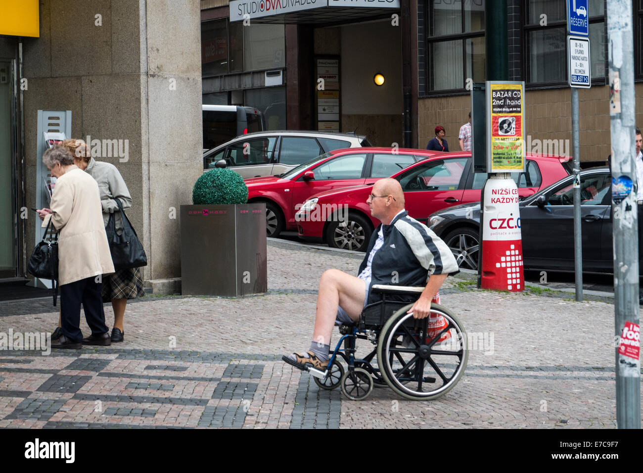 Wheelchair pavement hi-res stock photography and images - Alamy
