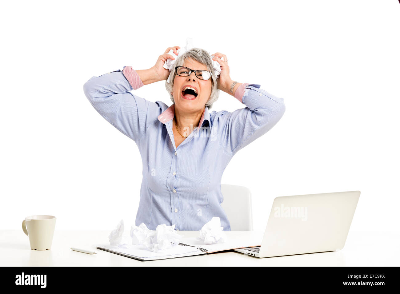 Older women at work Cut Out Stock Images & Pictures - Alamy