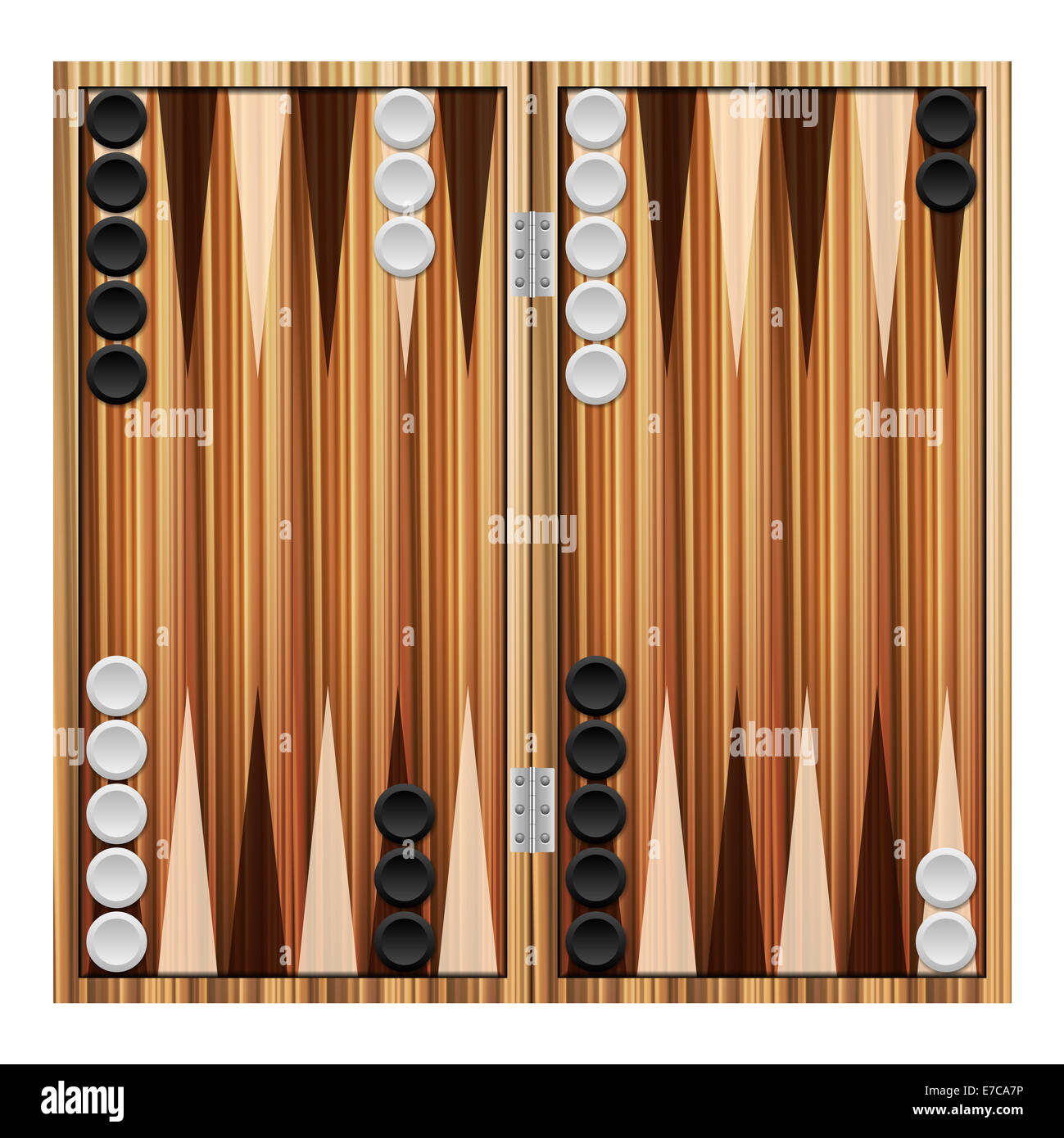 Backgammon on a white background. Vector illustration Stock Photo - Alamy