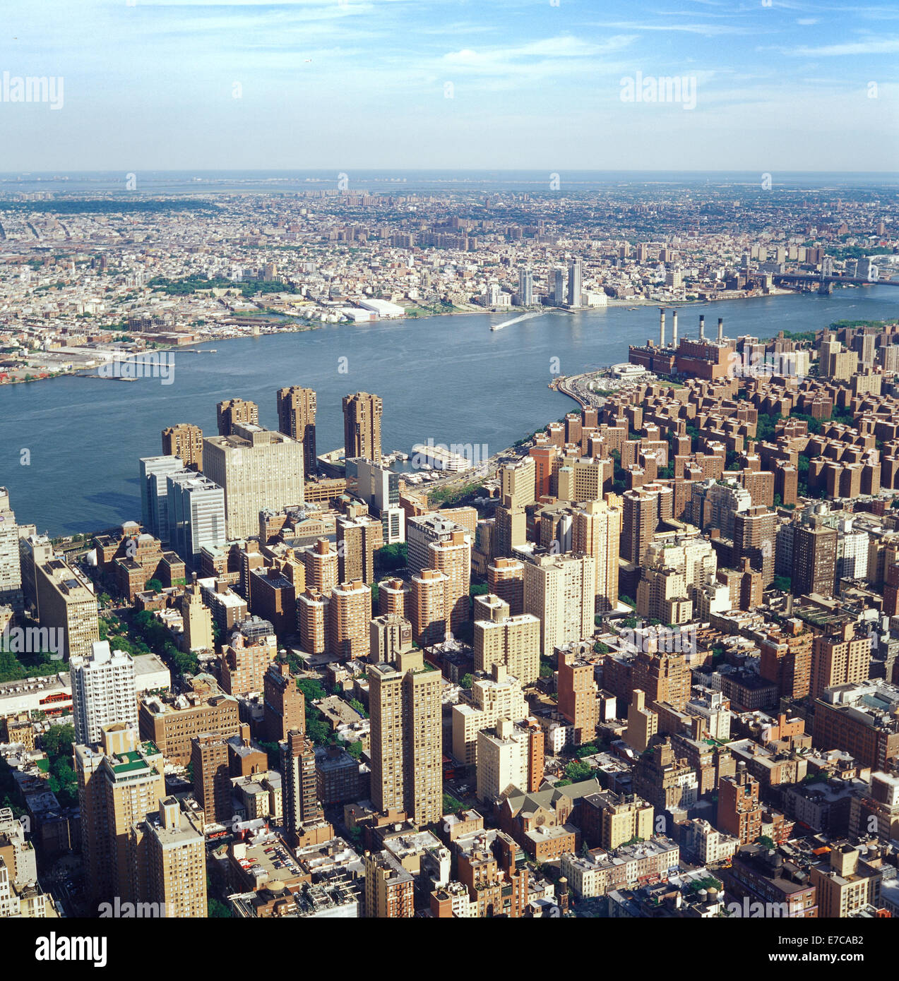 Aerial view of NYC Stock Photo - Alamy