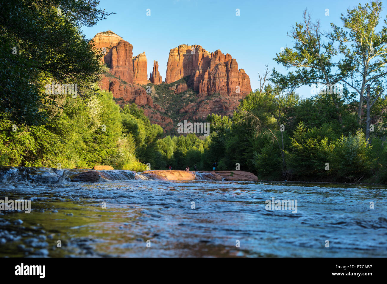 Sunset at Red Rock Crossing, Sedona Arizona Stock Photo - Alamy