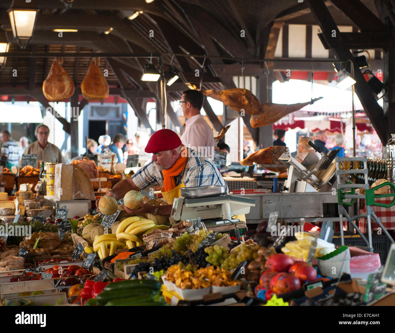 Deauville market, Normandy, France Stock Photo - Alamy