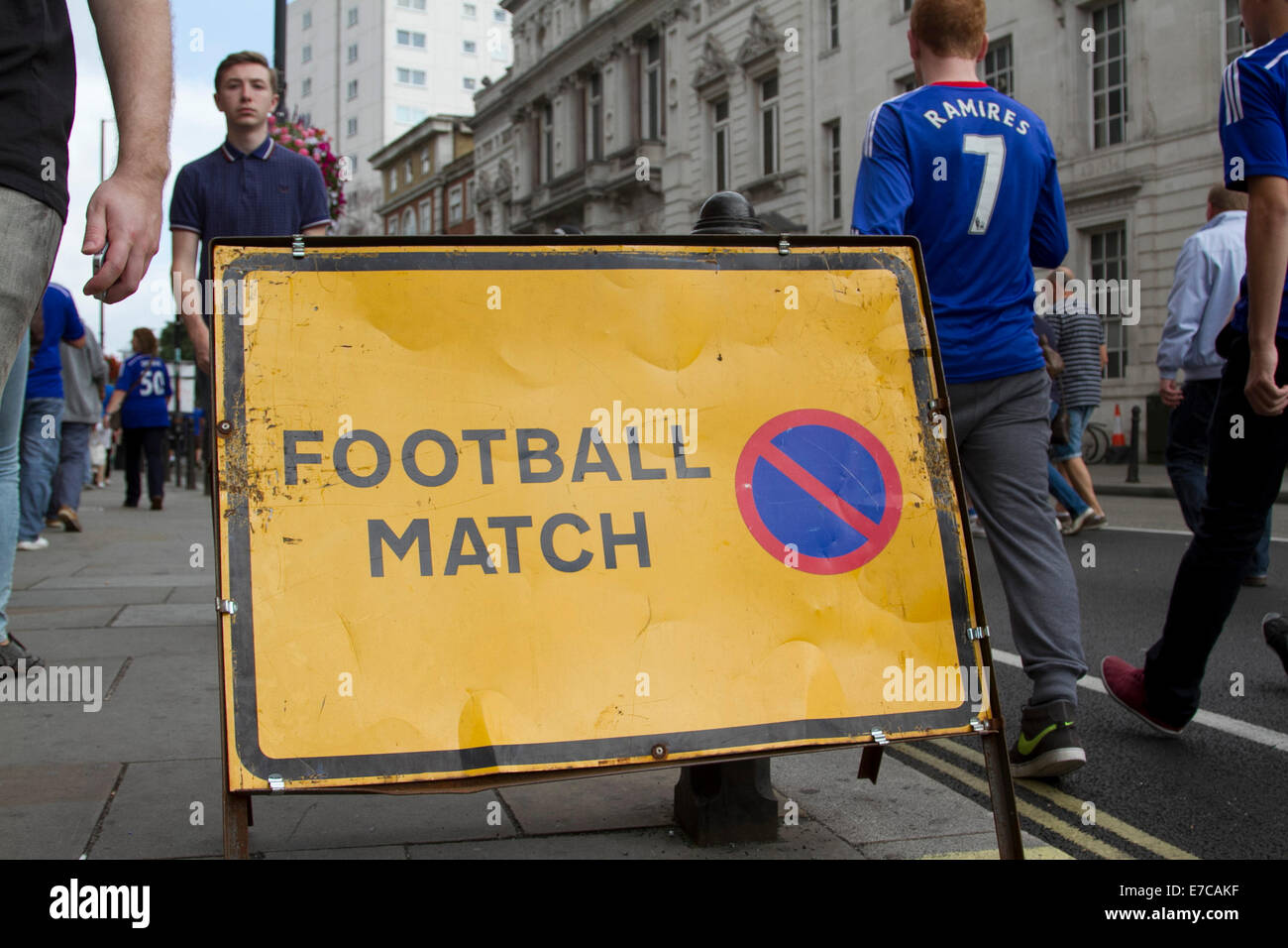 Stamford bridge fans arriving hi-res stock photography and images - Alamy