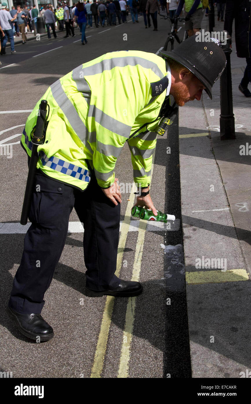 Police confiscate alcohol hi-res stock photography and images - Alamy
