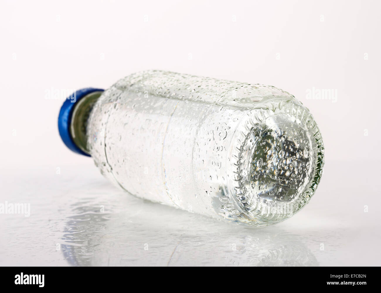Purified water in a glass bottle Stock Photo - Alamy