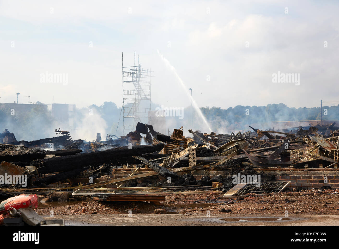The day after a fire destroyed a part constructed chemistry lab at the ...