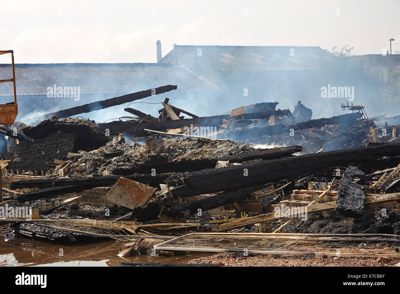 The day after a fire destroyed a part constructed chemistry lab at the ...