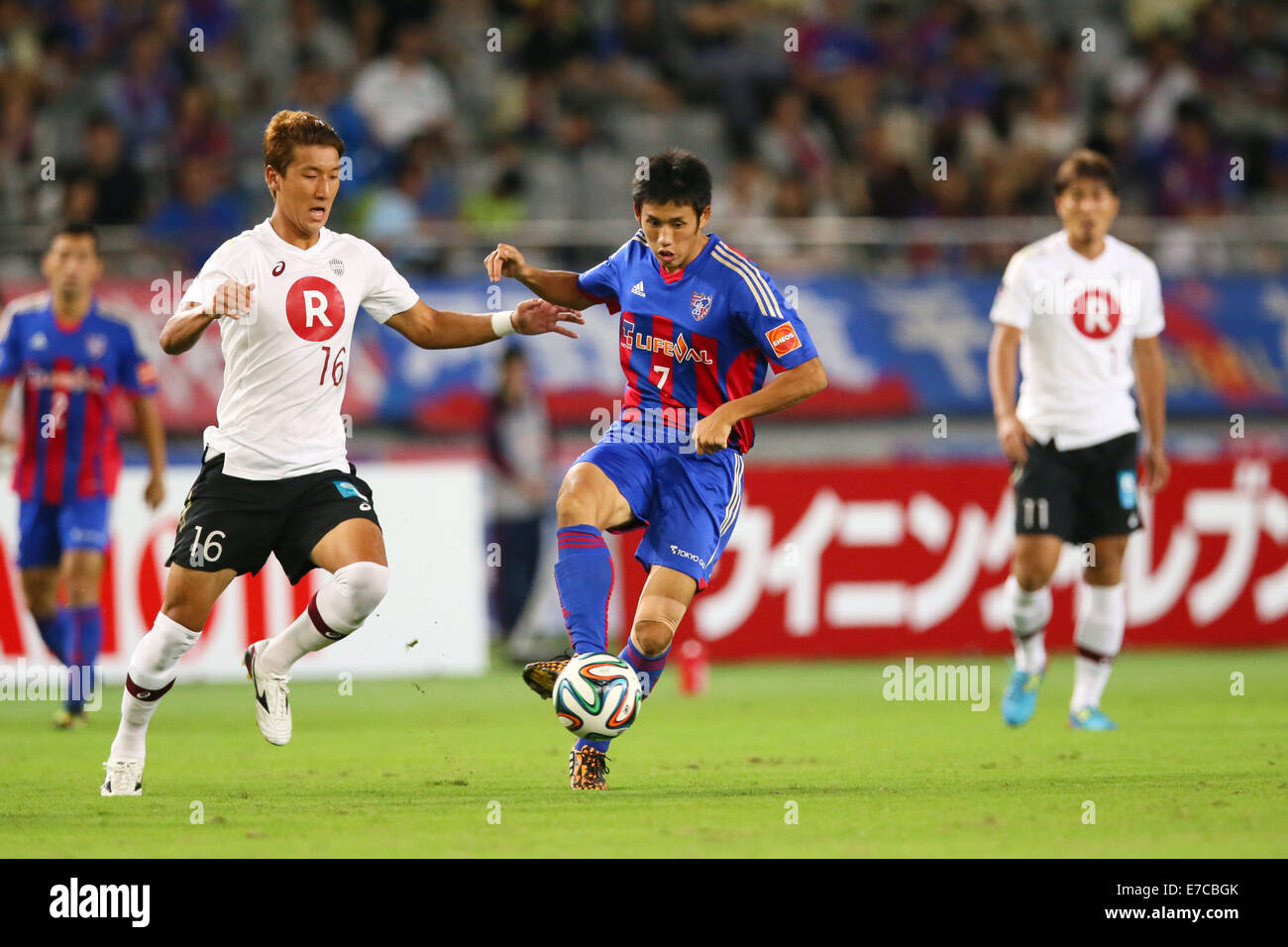 Ajinomoto Stadium, Tokyo, Japan. 13th Sep, 2014. Takuji Yonemoto (FC ...