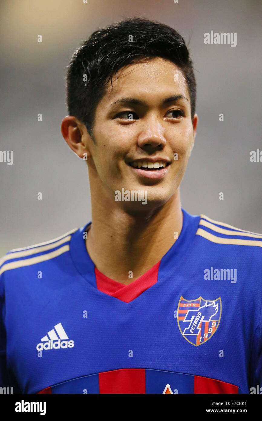 Ajinomoto Stadium, Tokyo, Japan. 13th Sep, 2014. Yoshinori Muto (FC ...