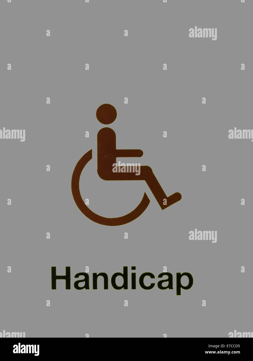 handicap sign isolated on grey background Stock Photo - Alamy