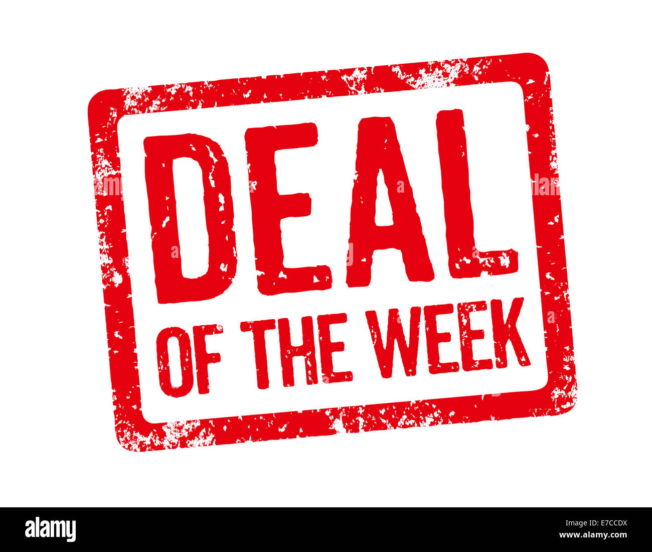 Red Stamp - Deal of the week Stock Photo - Alamy