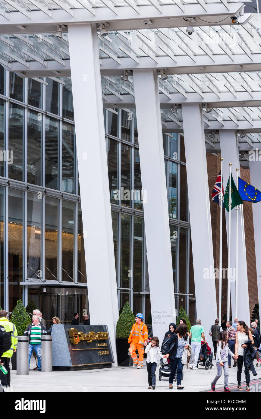Base of The Shard - London Stock Photo - Alamy