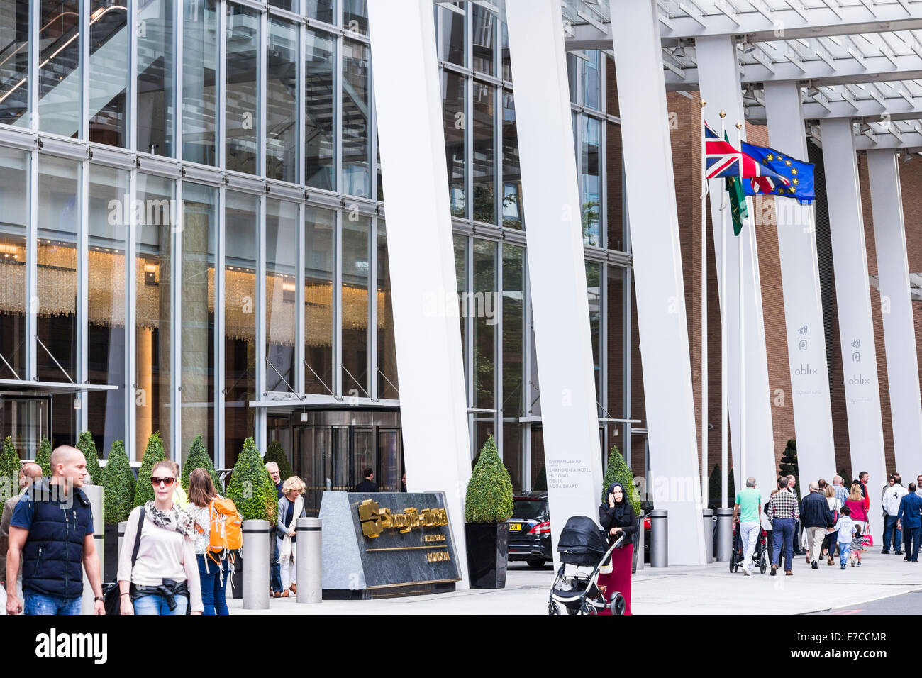 Base of The Shard - London Stock Photo - Alamy