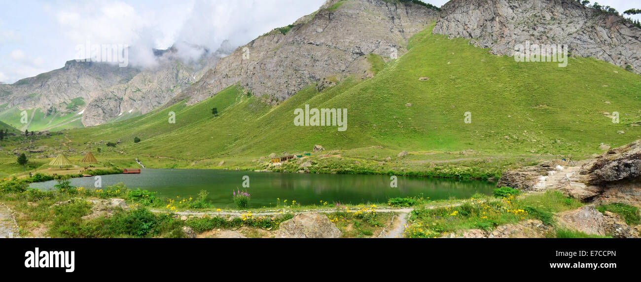 Rainbow Lake, Gilgit Baltistan, Pakistan Stock Photo - Alamy