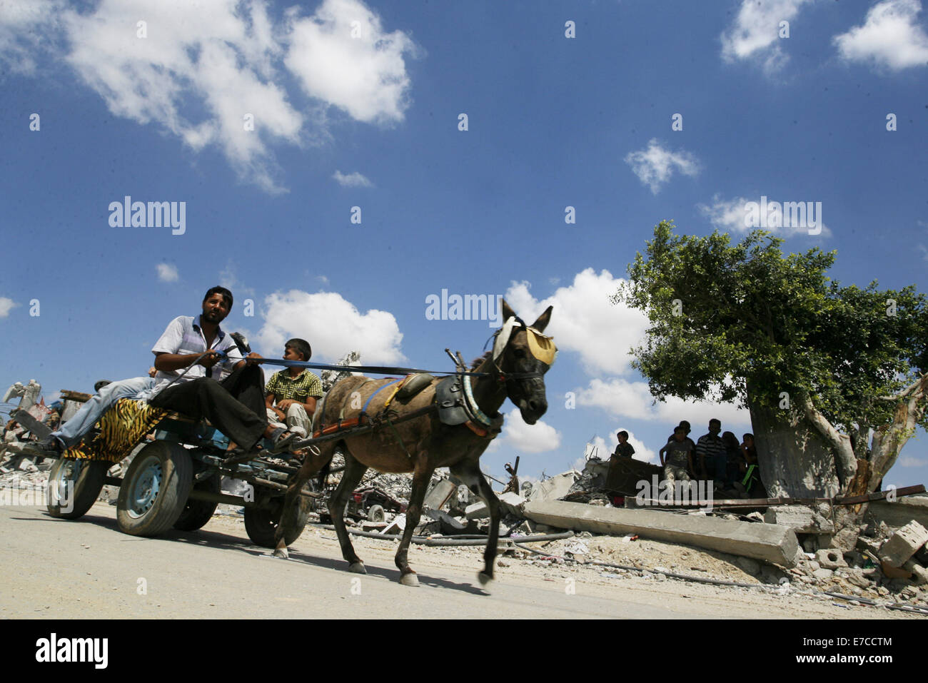 Khan Younis, Gaza Strip, Palestinian Territory. 15th Sep, 2014. A ...